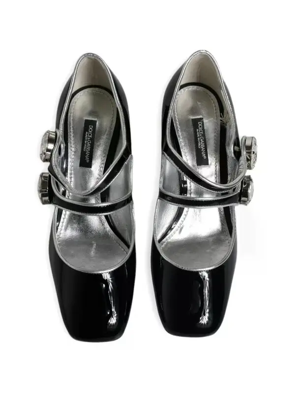 Dolce & Gabbana Patent Leather Crystal-embellished Pumps