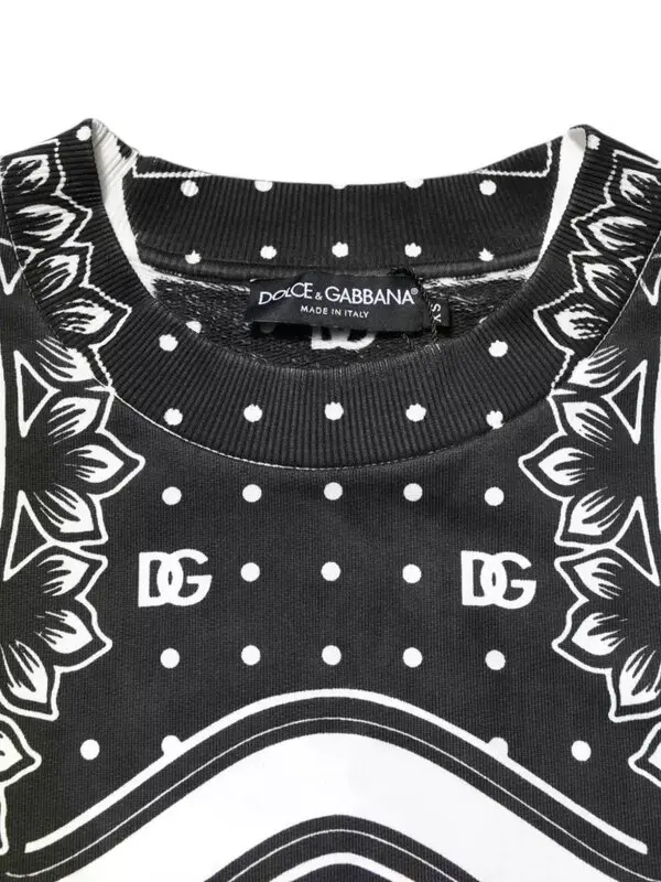 Dolce & Gabbana Bandana-print Cotton Sweatshirt