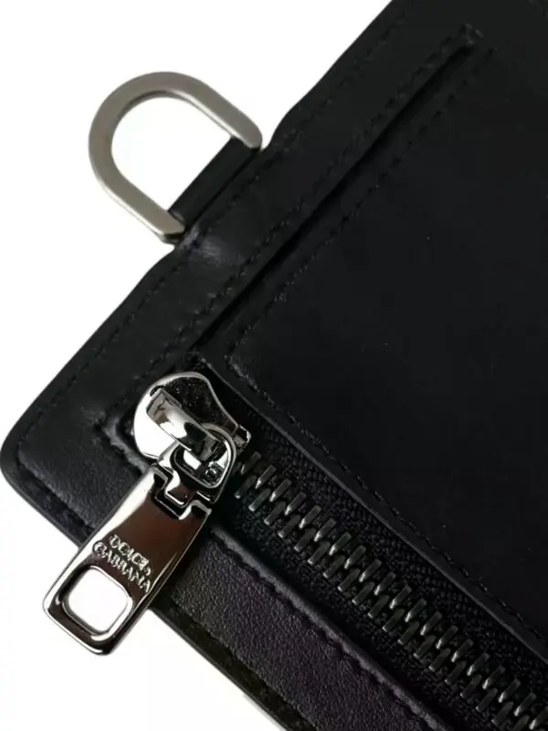 Dolce & Gabbana Lanyard Zip-around Wallet - Black