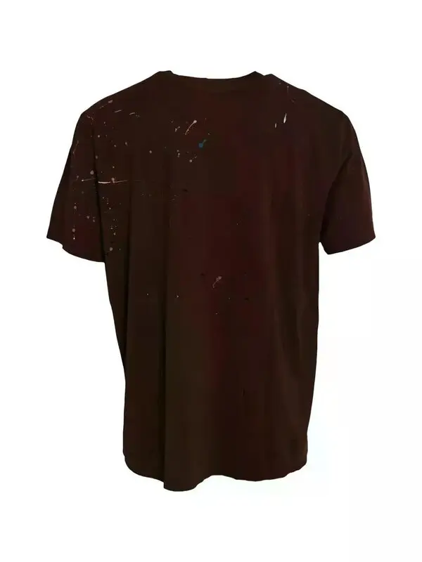 Dolce & Gabbana Paint-splatter T-shirt - Brown