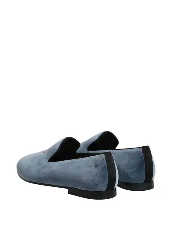 Dolce & Gabbana Embroidered Velvet Loafers