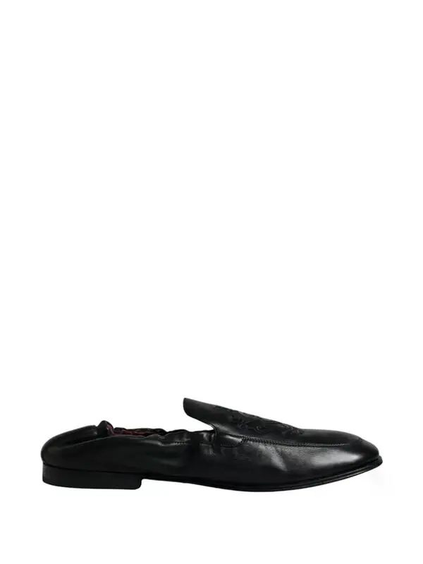 Dolce & Gabbana Logo-embroidered Loafers