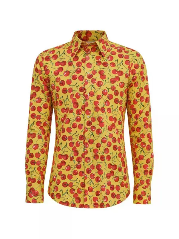 Dolce & Gabbana Martini Cherry-print Shirt