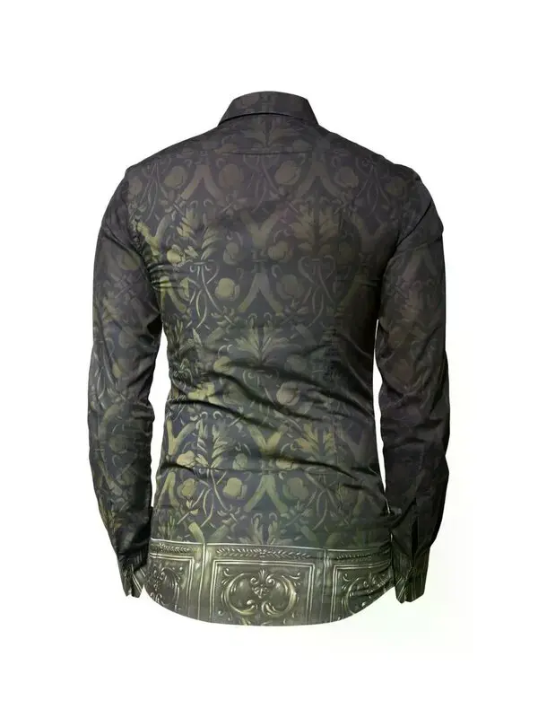 Dolce & Gabbana Gold Lion-print Shirt
