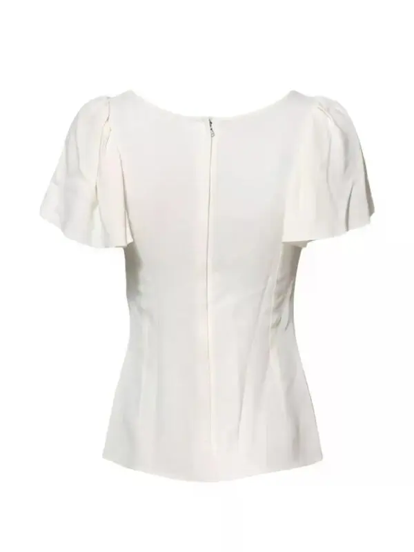 Dolce & Gabbana Flutter-sleeve Round-neck Top