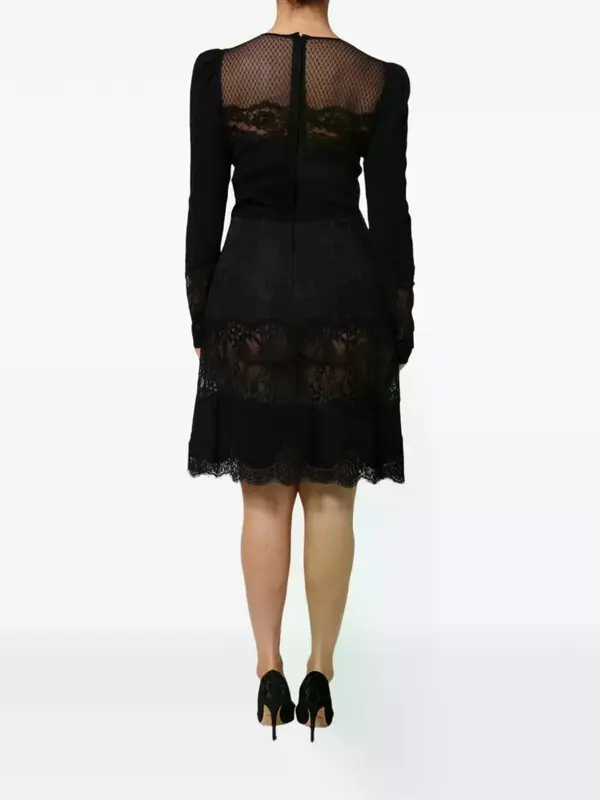 Dolce & Gabbana Floral-lace A-line Mini Dress