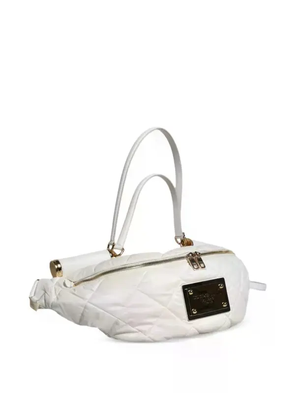 Dolce & Gabbana Quilted Logo Plaque Belt Bag