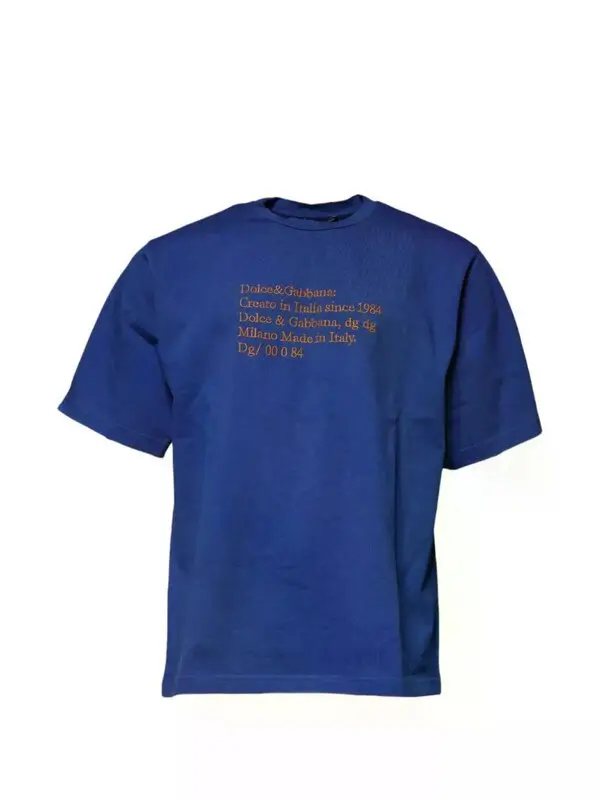 Dolce & Gabbana Embroidered-motif Cotton T-shirt