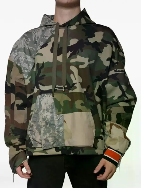 Dolce & Gabbana Camouflage-patchwork Hoodie