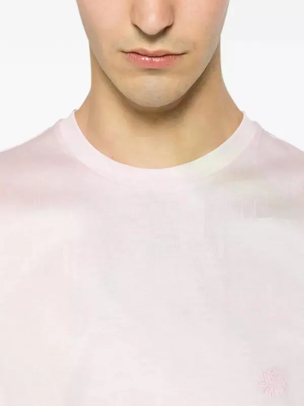 LOW BRAND Logo-embroidered T-shirt