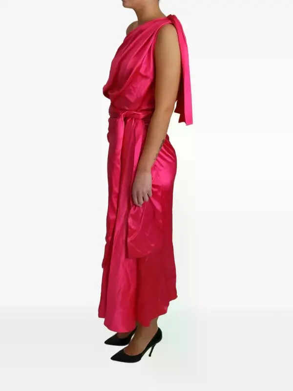 Dolce & Gabbana One-shoulder Draped Maxi Dress
