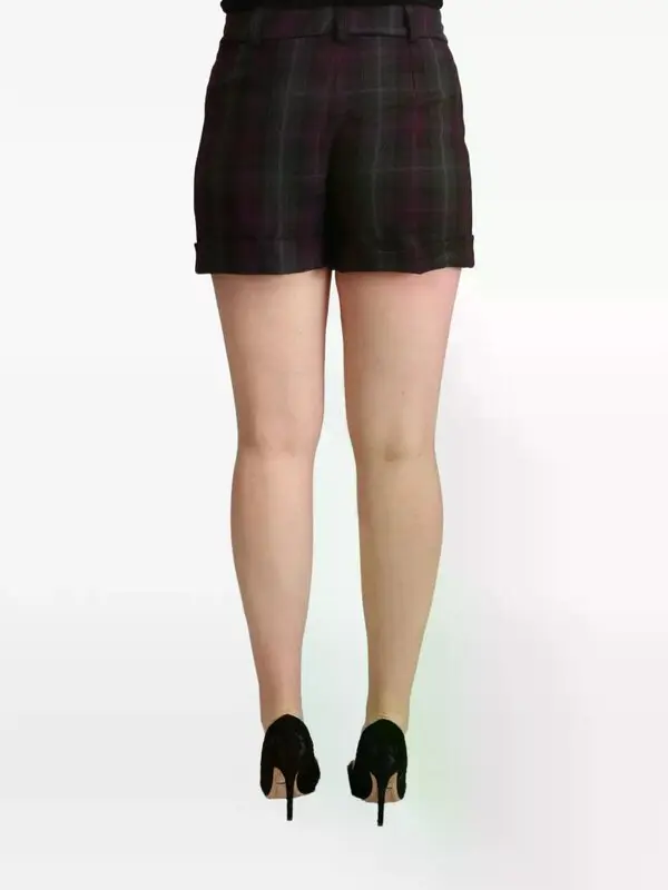 BENCIVENGA Plaid Rolled-cuff Shorts