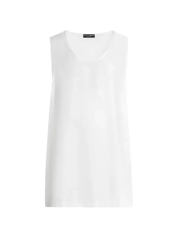 Dolce & Gabbana Silk Twill Tank Top
