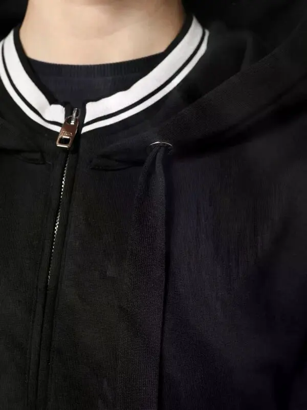 Dolce & Gabbana Logo-band Zip-up Hoodie