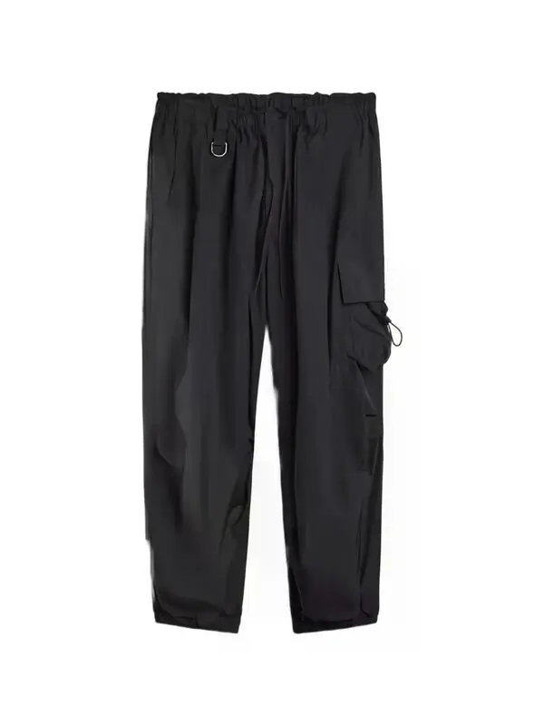 Y3 Side Stripe Wide-leg Track Pants - Black