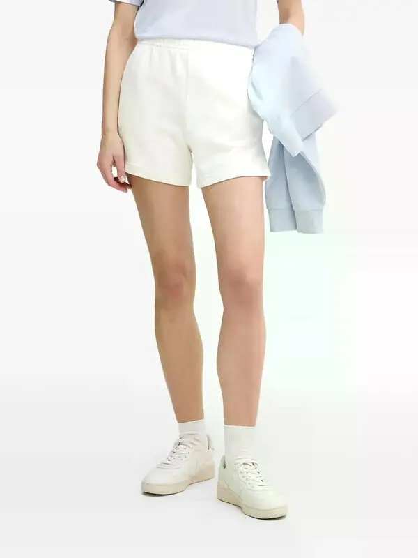 Lacoste Logo-patch Elasticated Shorts - White