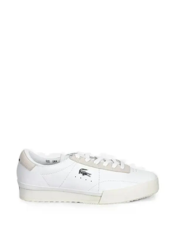 Lacoste Aura Logo-plaque Suede-trim Sneakers