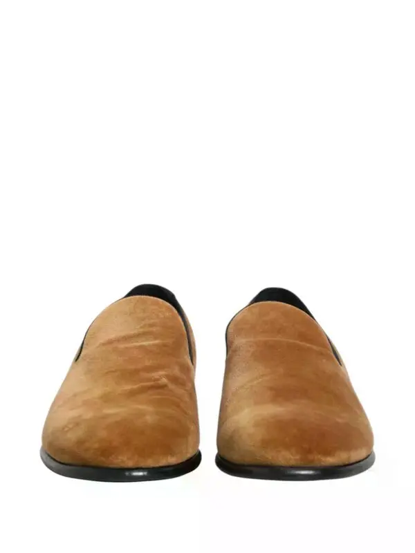 Dolce & Gabbana Velvet Slip-on Loafers