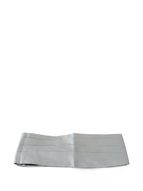 Dolce & Gabbana Textured Pleated Cummerbund - Grey