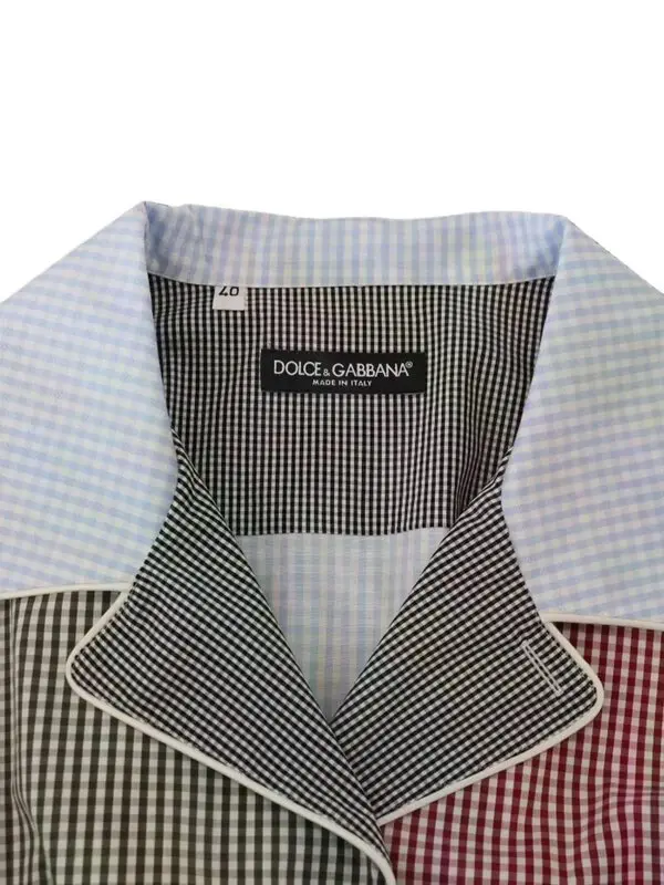 Dolce & Gabbana Patchwork Gingham Shirt