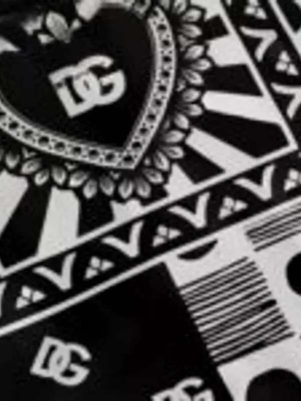 Dolce & Gabbana Patterned V-neck T-shirt