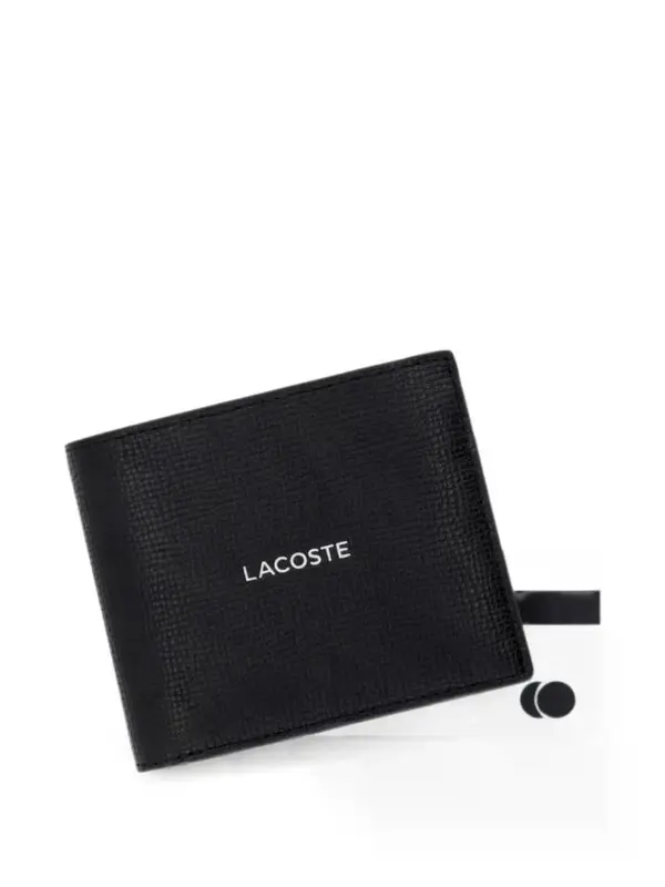 Lacoste Ossian Medium Logo-print Textured Leather Wallet