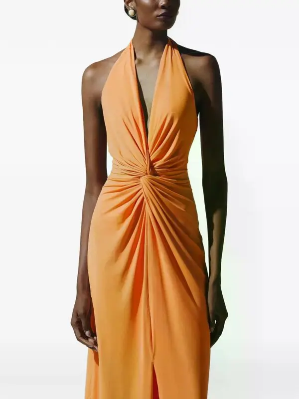 BAOBAB Eleonora Maxi Knot-detail Ruched Dress