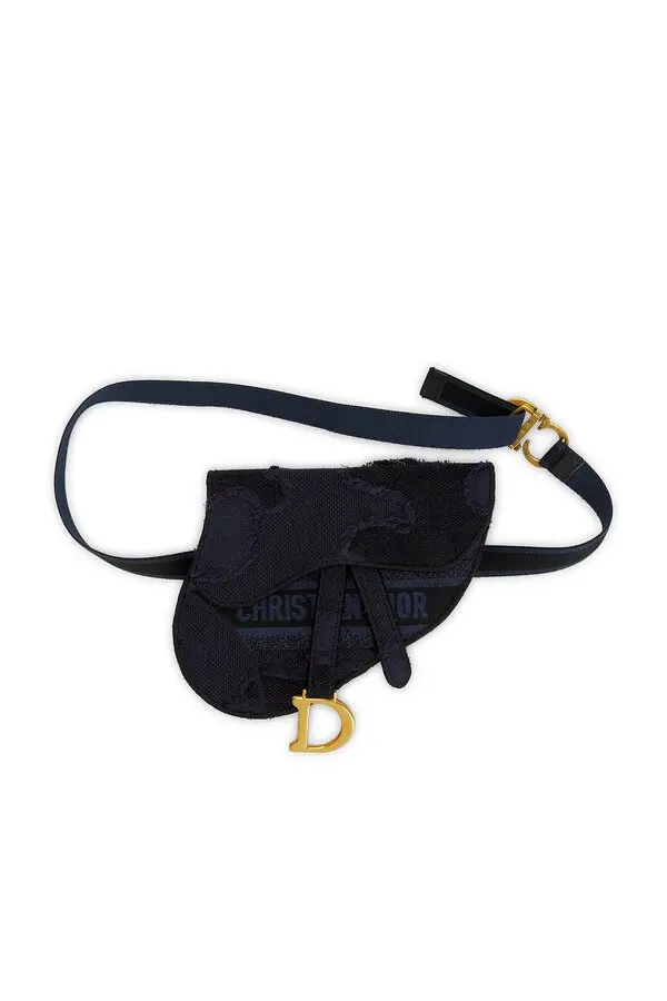 Dior Embroidered Saddle Belt Bag