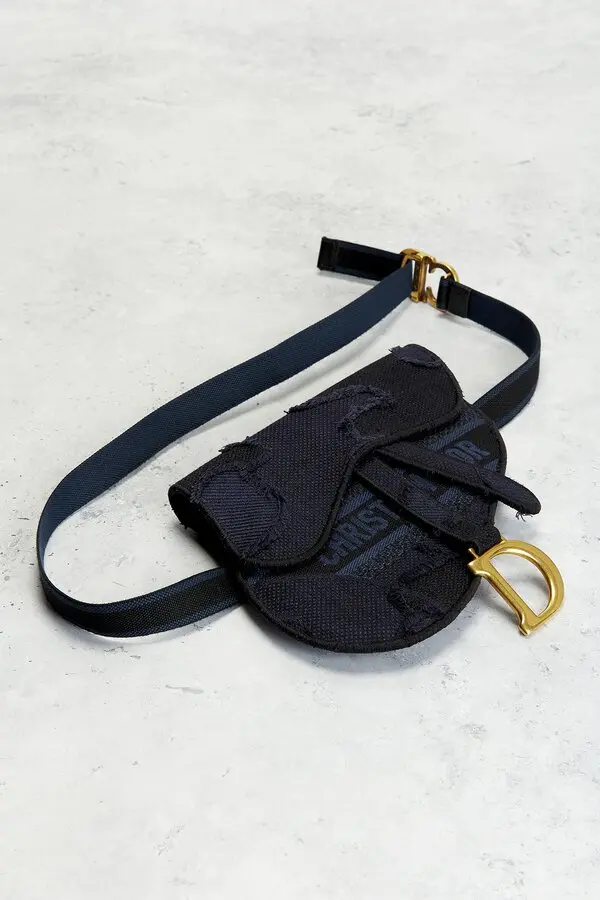 Dior Embroidered Saddle Belt Bag