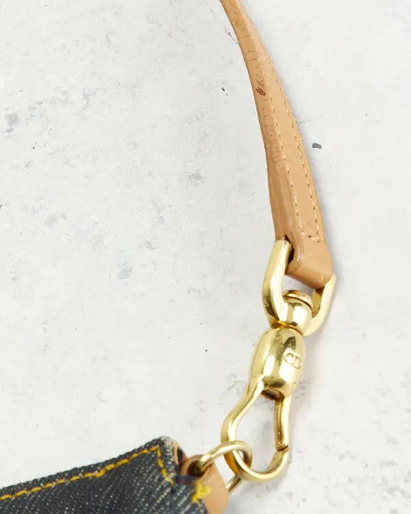 FWRD RENEW Dior Denim Pochette Saddle Bag