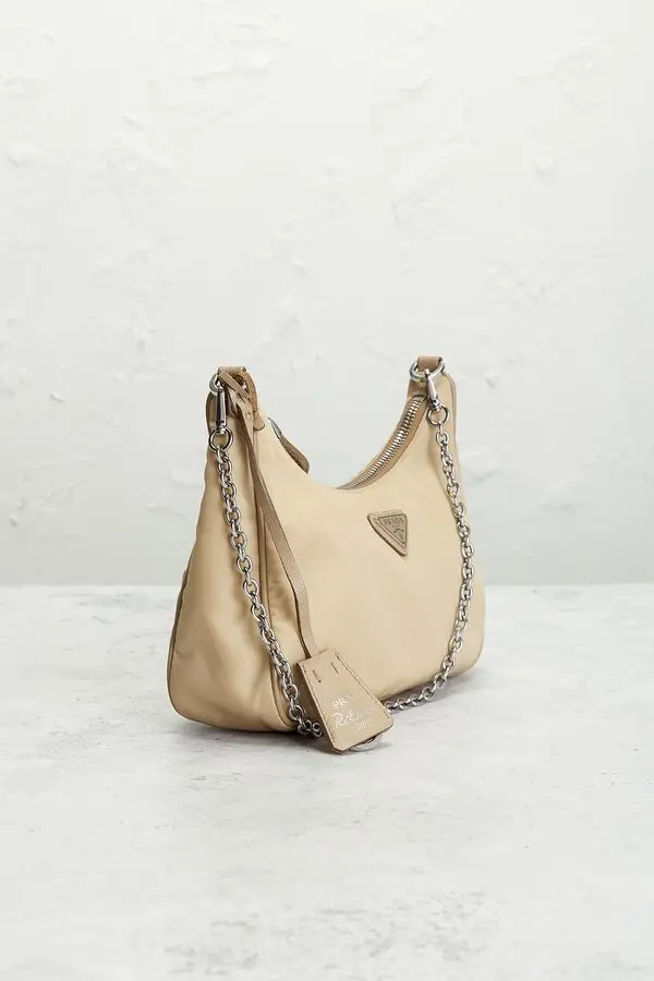 FWRD RENEW Prada Re-nylon Shoulder Bag - Cammeo