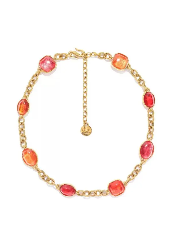 GOOSSENS Cabochon-embellished Chain Necklace - Gold