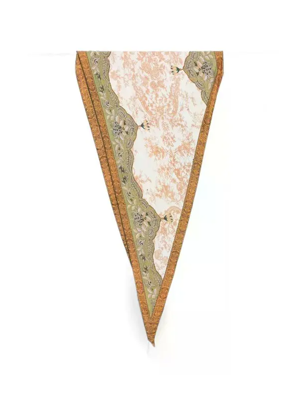 PIERRE-LOUIS MASCIA Floral-print Scarf - Neutrals