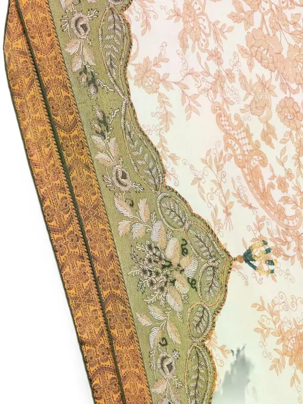 PIERRE-LOUIS MASCIA Floral-print Scarf - Neutrals