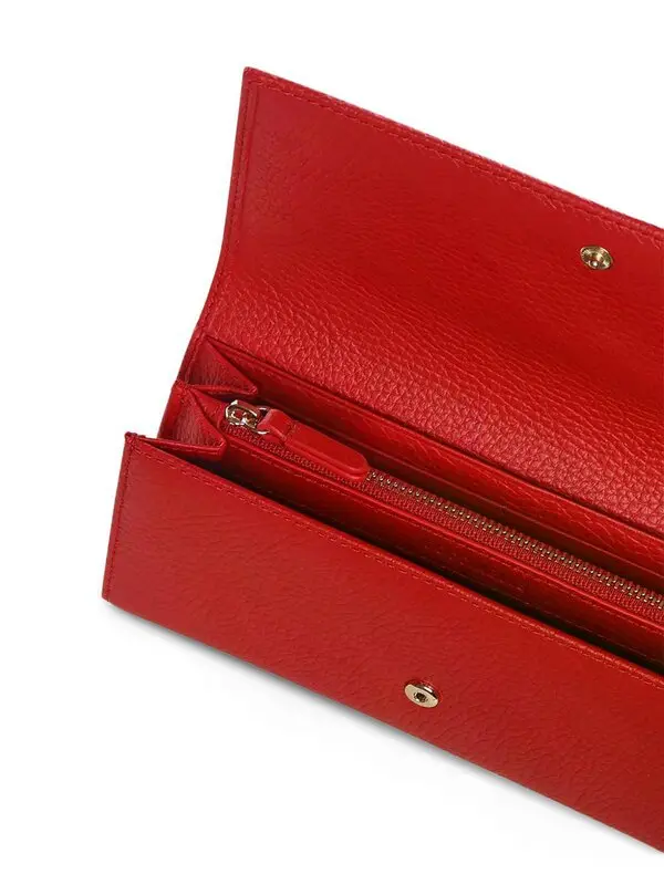 COCCINELLE Grained Leather Zip Wallet