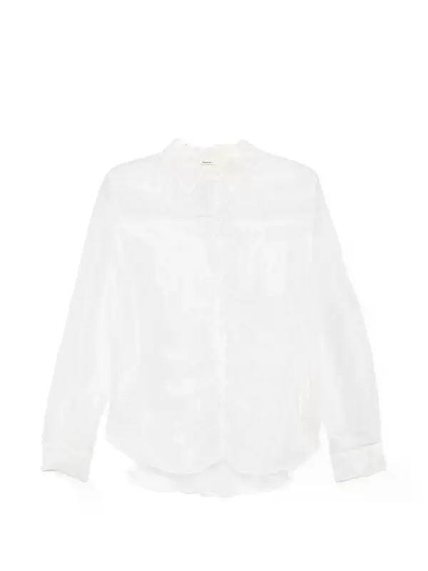 Khaite Allie Sheer Shirt - White