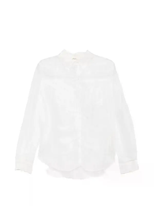 Khaite Allie Sheer Shirt - White