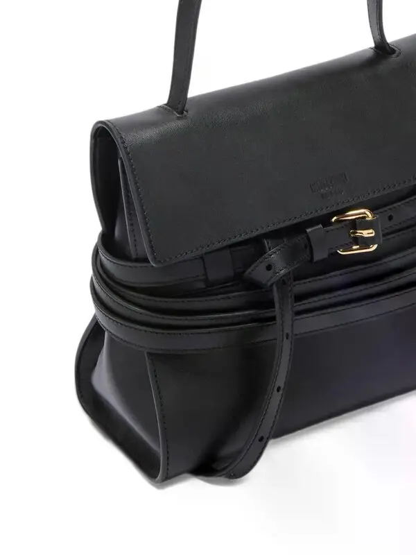 Moschino Sheepskin Shoulder Bag - Black