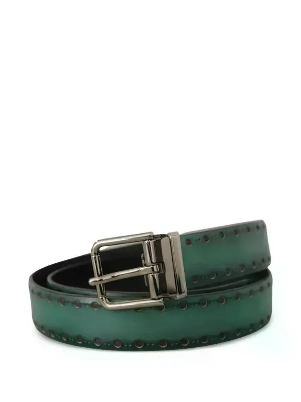 Dolce & Gabbana Giotto Studded Leather Belt