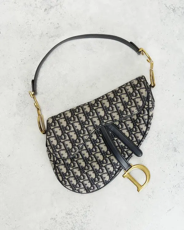 FWRD RENEW Dior Trotter Oblique Saddle Bag