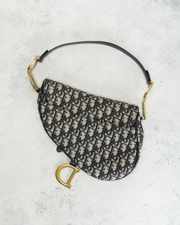 FWRD RENEW Dior Trotter Oblique Saddle Bag