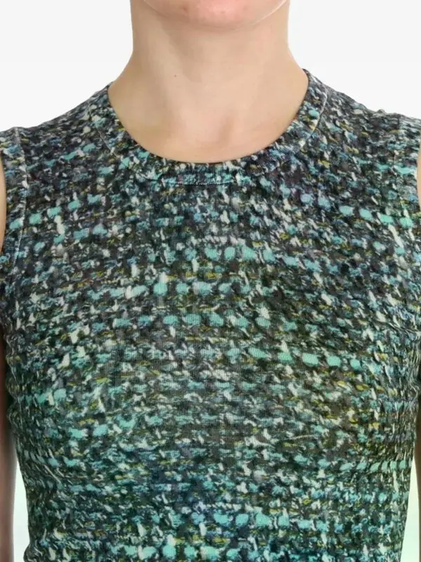 Dolce & Gabbana Abstract-print Sleeveless Top