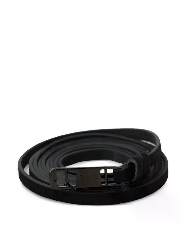 Costume National Logo-buckle Skinny Belt