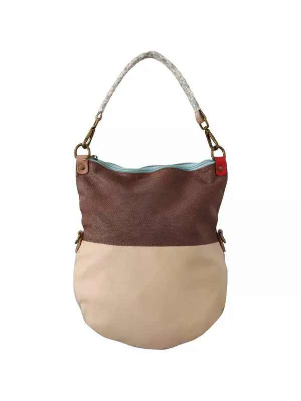 EBARRITO Snakeskin-print Leather Tote Bag
