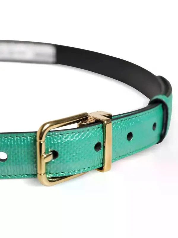 Dolce & Gabbana Textured-leather Belt