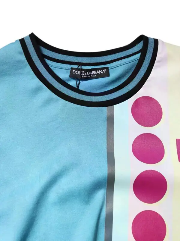 Dolce & Gabbana Geometric-print Logo-print T-shirt