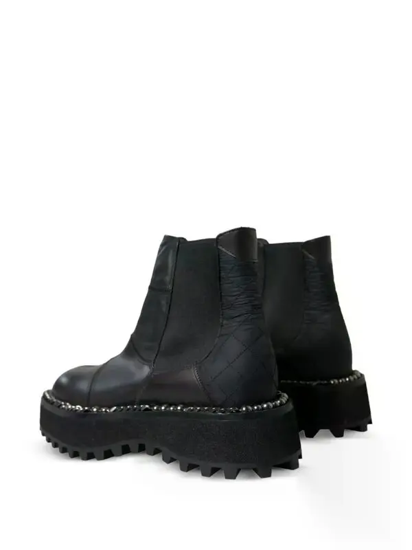 Dolce & Gabbana Chain-trim Platform Ankle Boots