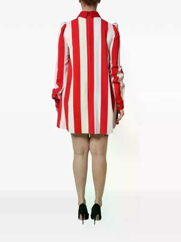 Dolce & Gabbana Striped Long-sleeve Mini Dress