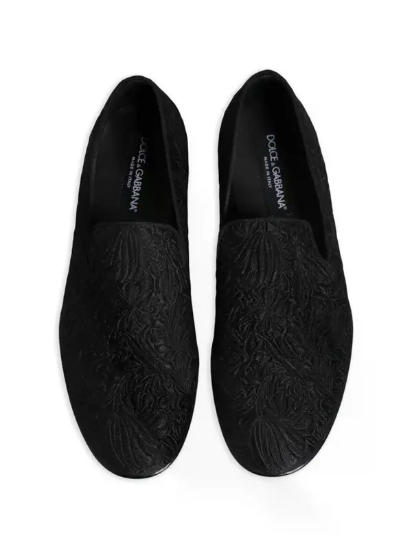Dolce & Gabbana Floral-jacquard Loafers