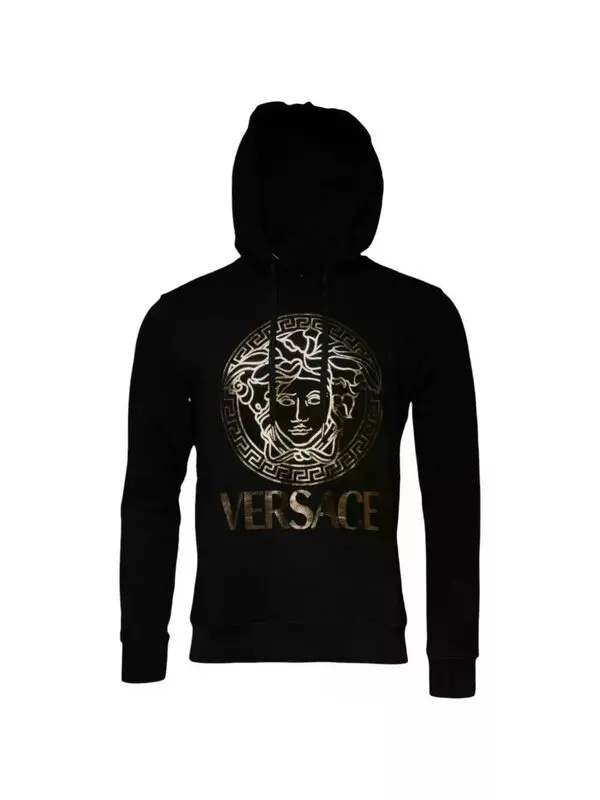 Versace Medusa-print Hoodie - Black